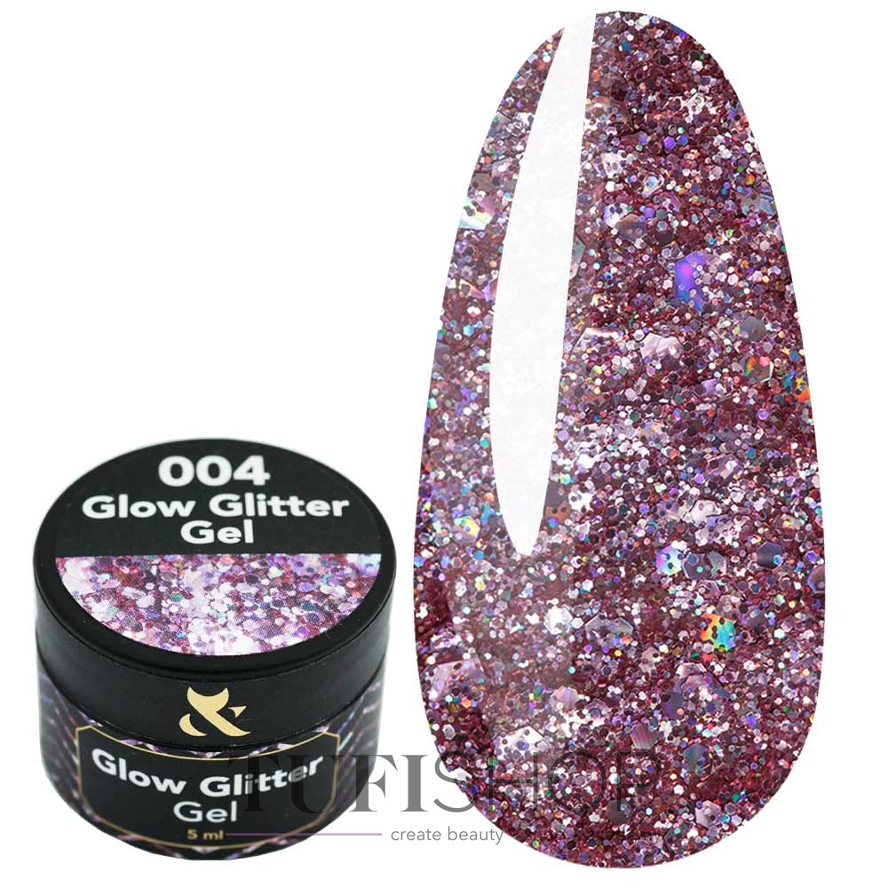 Glitter FOX Glow Glitter Gel 004 5 ml - kup w Kijowie | Tufishop.com.ua