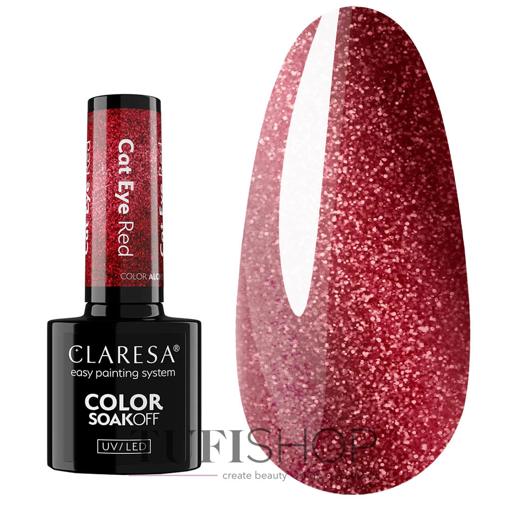 Gel polish Claresa CAT EYE RED 5 g - buy | Tufishop.com